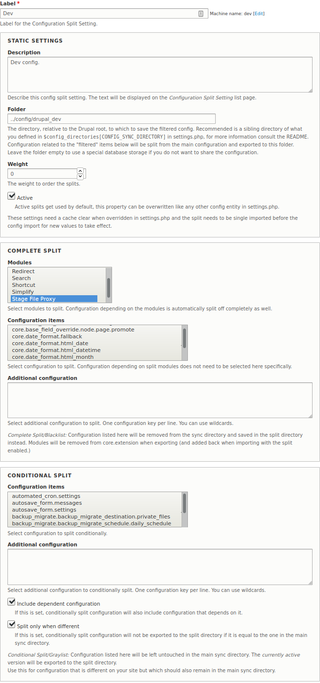 Configure Stage File Proxy On Dev With Configuration Split Drupal Architect 4698